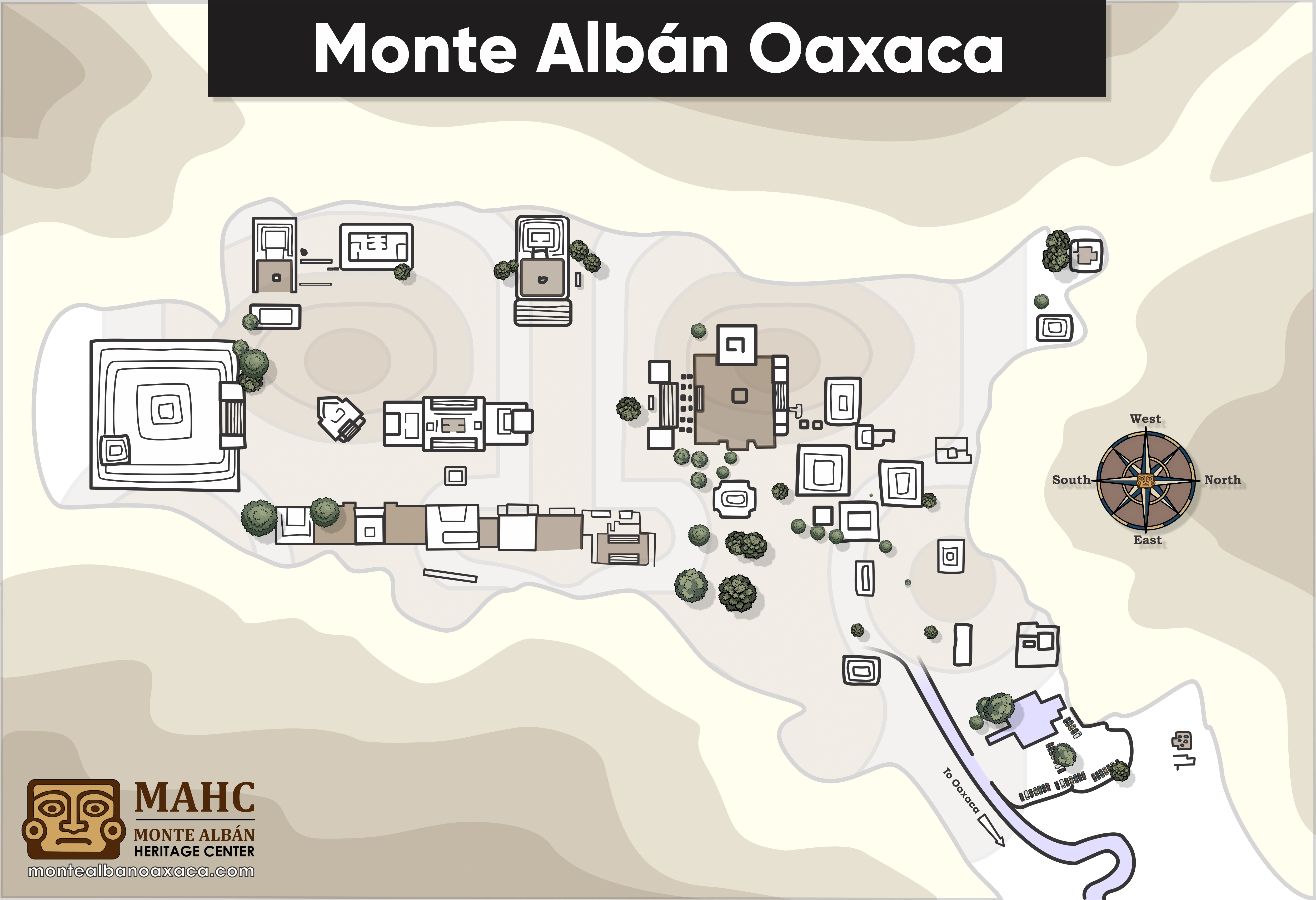 Interactive Monte Albán Map (Markers with Videos) | MonteAlbánOaxaca.com